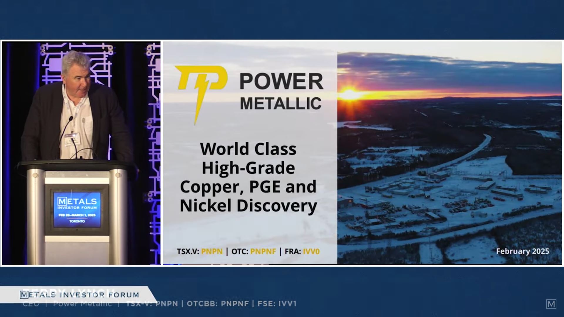 Power Metallic Mines presents at Metals Investor Forum